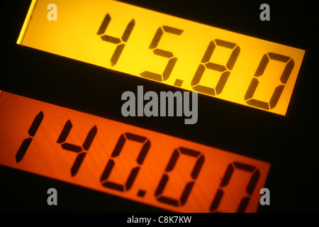 LCD screen digital number close up shot Stock Photo - Alamy