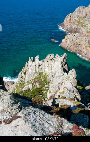 Porthmonia , Bosigran, cliffs Stock Photo - Alamy