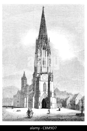 Freiburg Minster cathedral Germany romanesque Gothic Catholic ...