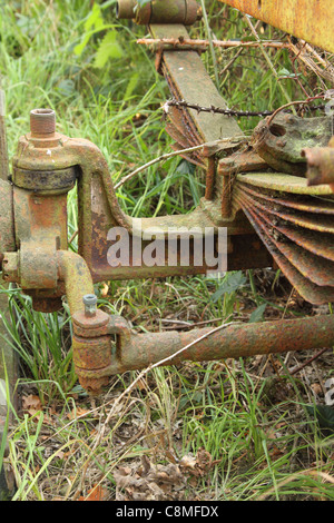 Old rusty metal leaf spring of disused and abandoned truck Stock Photo ...