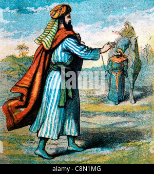 Bible Stories- Illustration Of Isaac When He Was old And Blind He ...