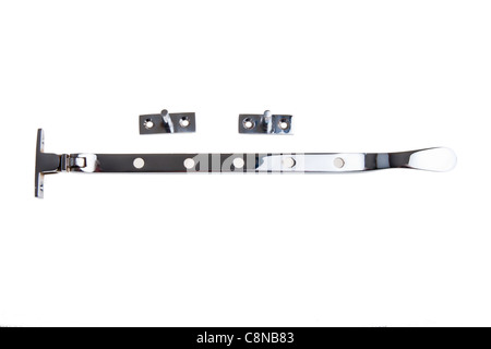 Chrome window peg stay Stock Photo - Alamy