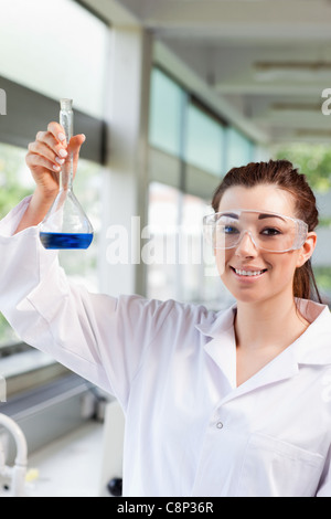 female doctor student examining and analysis virus test sample on ...