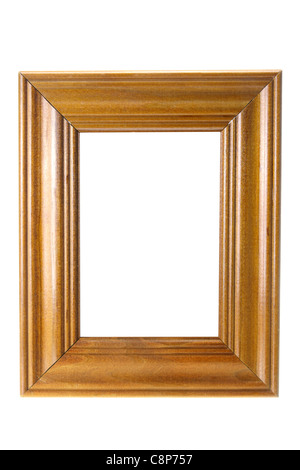 Empty copyspace wooden picture frame isolated Stock Photo - Alamy
