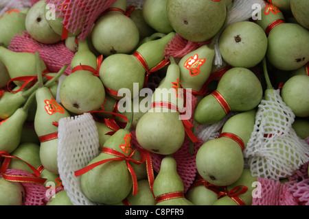 green calabash or Chinese Bottle Gourd is used by many cultures Stock ...