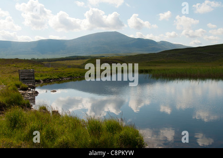 Ben Klibreck from the river Mudale, near Altnaharra, Sutherland ...