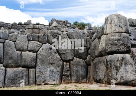 Limestone blocks at the ruins of Sacsayhuaman Cusco Peru Stock Photo ...