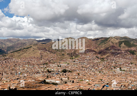 Aerial view of the city of Cusco. Peru Stock Photo - Alamy