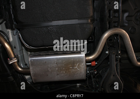 car muffler underneath Stock Photo - Alamy