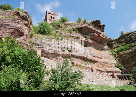 Chapel on the Rock of Dabo, France Stock Photo - Alamy