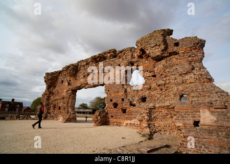 The Old Work, a fragment of the Roman Basilica wall still standing at ...