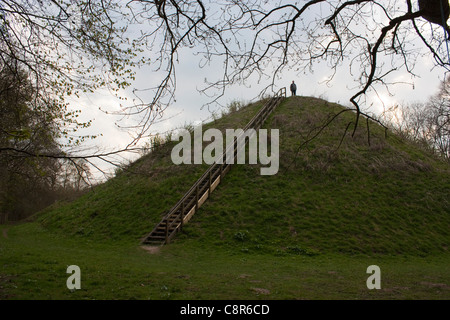 One of the three Romano-Celtic burial mounds at Bartlow Hills in ...