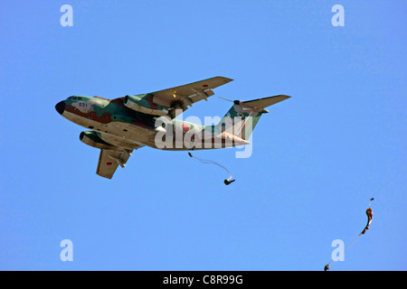 Kawasaki C1 cargo aircraft of Japan Air Self Defense Force Stock Photo ...