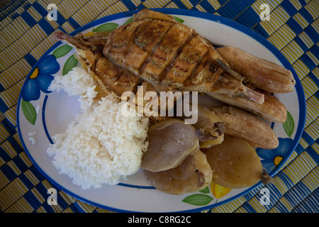 fish meal on TUvalu, island in the Pacific Stock Photo - Alamy