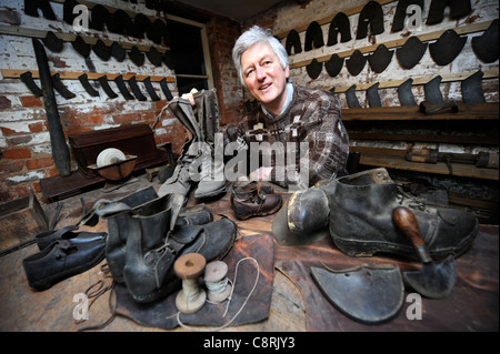 A cobblers at the Shambles Victorian Village in Newent, Gloucestershire ...