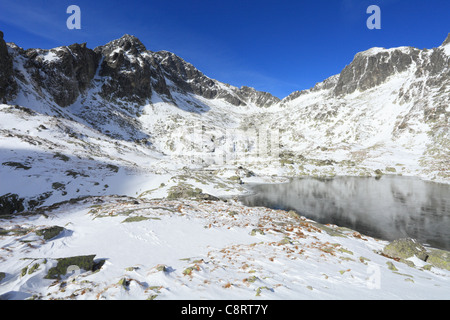View of the Prostredne Spisske pleso and Ladovy stit in Mala Studena ...