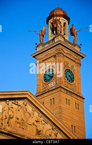Clock tower in the courthouse building, St. John's, Newfoundland and ...