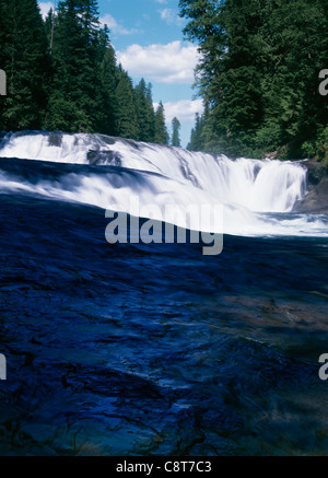 Middle Lewis River Falls, Washington State Stock Photo - Alamy