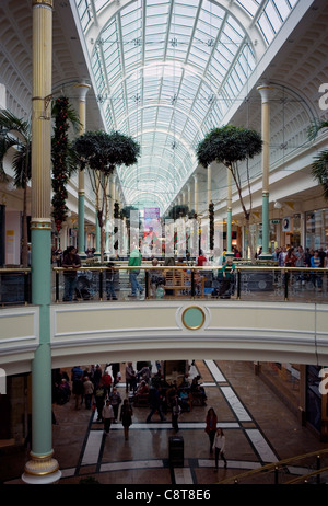 Inside the Trafford Centre shopping mall. Trafford, Manchester, UK ...