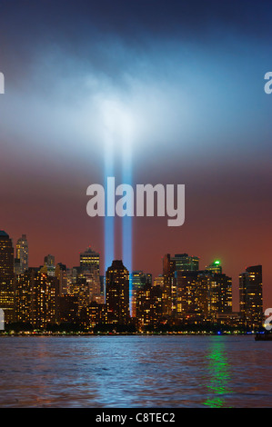 The Tribute in Light memorial Stock Photo - Alamy