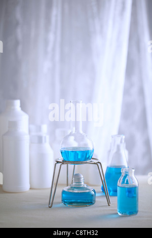 Spirit Lamp With Stand And Glassware Stock Photo - Alamy