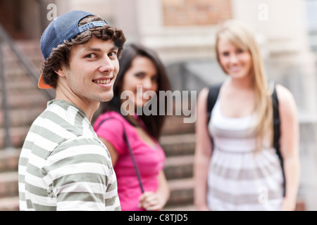 USA, Washington, Seattle, Portrait of college students in park Stock ...