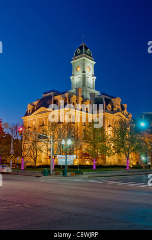 Small Town Courthouse, Hamilton County, Noblesville, Indiana, USA Stock ...