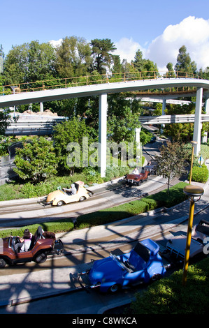 Autopia ride at Disneyland in Anaheim California Stock Photo - Alamy
