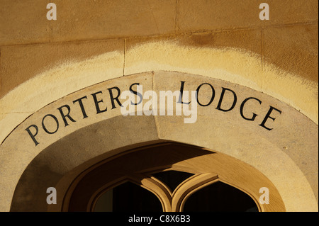 Porter's Lodge in Trinity College, Cambridge University Stock Photo - Alamy