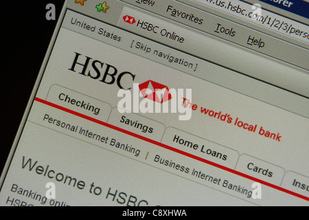 HSBC online banking website Stock Photo - Alamy