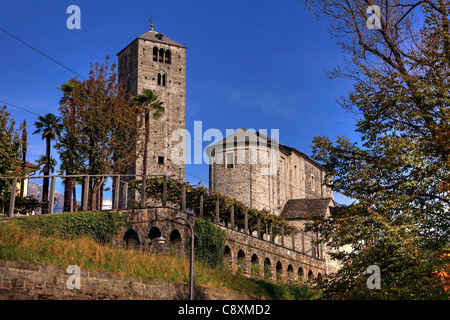 Church of San Quirico in Minusio, Locarno, Ticino, Switzerland Stock ...