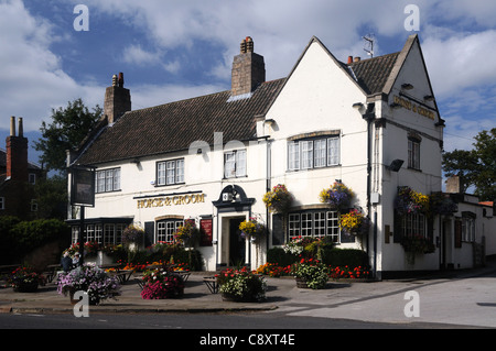 An English village scene. Linby, Nottinghamshire, England, U.K Stock ...