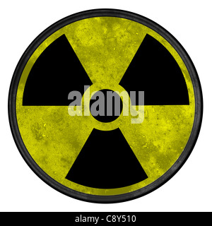 radiation symbol used for nuclear material, danger symbol for ...