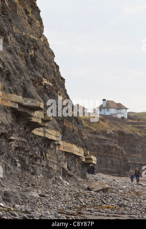 Cliff face Kimmeridge Stock Photo - Alamy