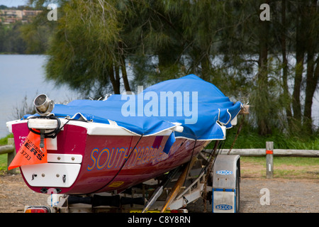 australian surf lifeboat on a trailer Stock Photo - Alamy