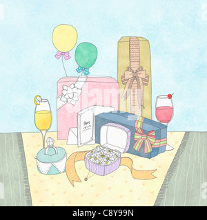 Various images of presents Stock Photo - Alamy