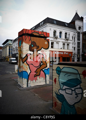 Street art, Northern Quarter, Manchester Stock Photo - Alamy