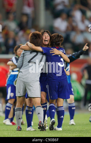 Players of Japan national team celebrating after scoring a goal during ...