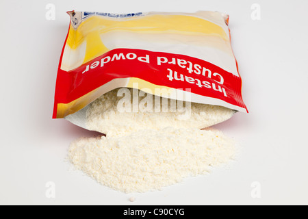 Satchet of Tesco instant custard powder Stock Photo - Alamy