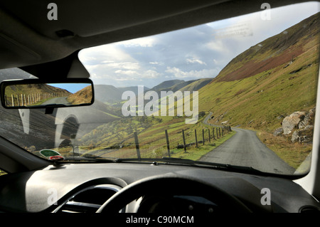 Bwlch y Groes, the highest mountain road pass in Wales, on the back ...