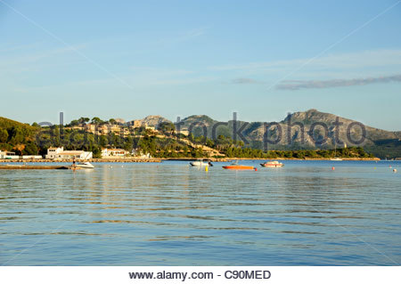 Puerto Pollensa, Majorca, Spain, sa Fortaleza with the currently most ...