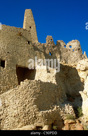 the Temple of the oracle of Amun at Aghurmi acropolis Siwa Oasis Egypt ...