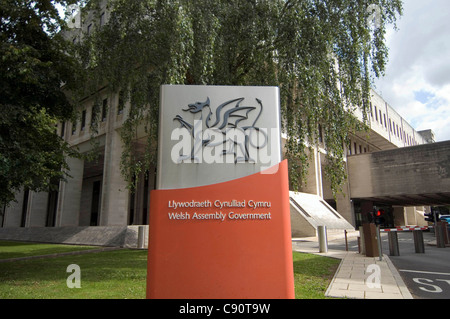 Welsh Office building, Cathays Park Cardiff taken from Alexandra ...