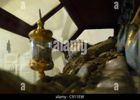Relics of Saint Clementiane in the Capuchin crypt in Brno, Czech ...