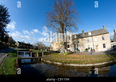 A view of Little Slaughter village, Gloucestershire Stock Photo - Alamy