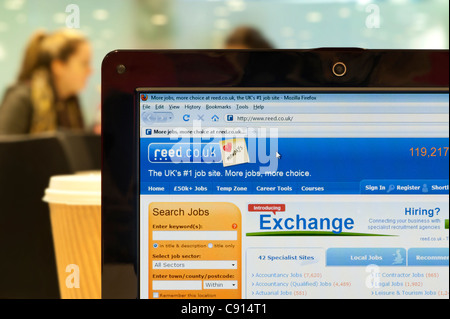 Reed job search website Stock Photo - Alamy