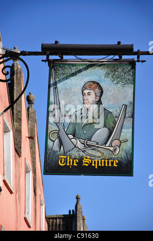The Squire Inn sign, Chipping Sodbury, Gloucestershire, UK Stock Photo ...
