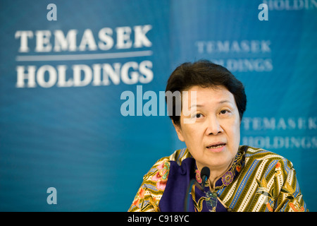 Ho Ching, Executive Director and CEO of Temasek Holdings Pte, speaks ...