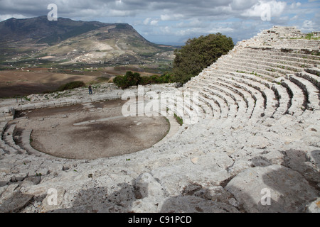 Segesta is a historic Roman site with a large amphitheatre dating from ...