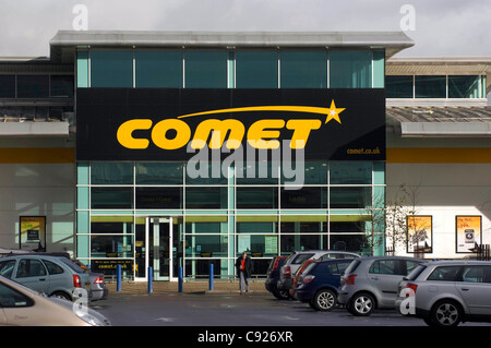 The Comet store at Maesglas Retail Park in Newport, South Wales Stock ...